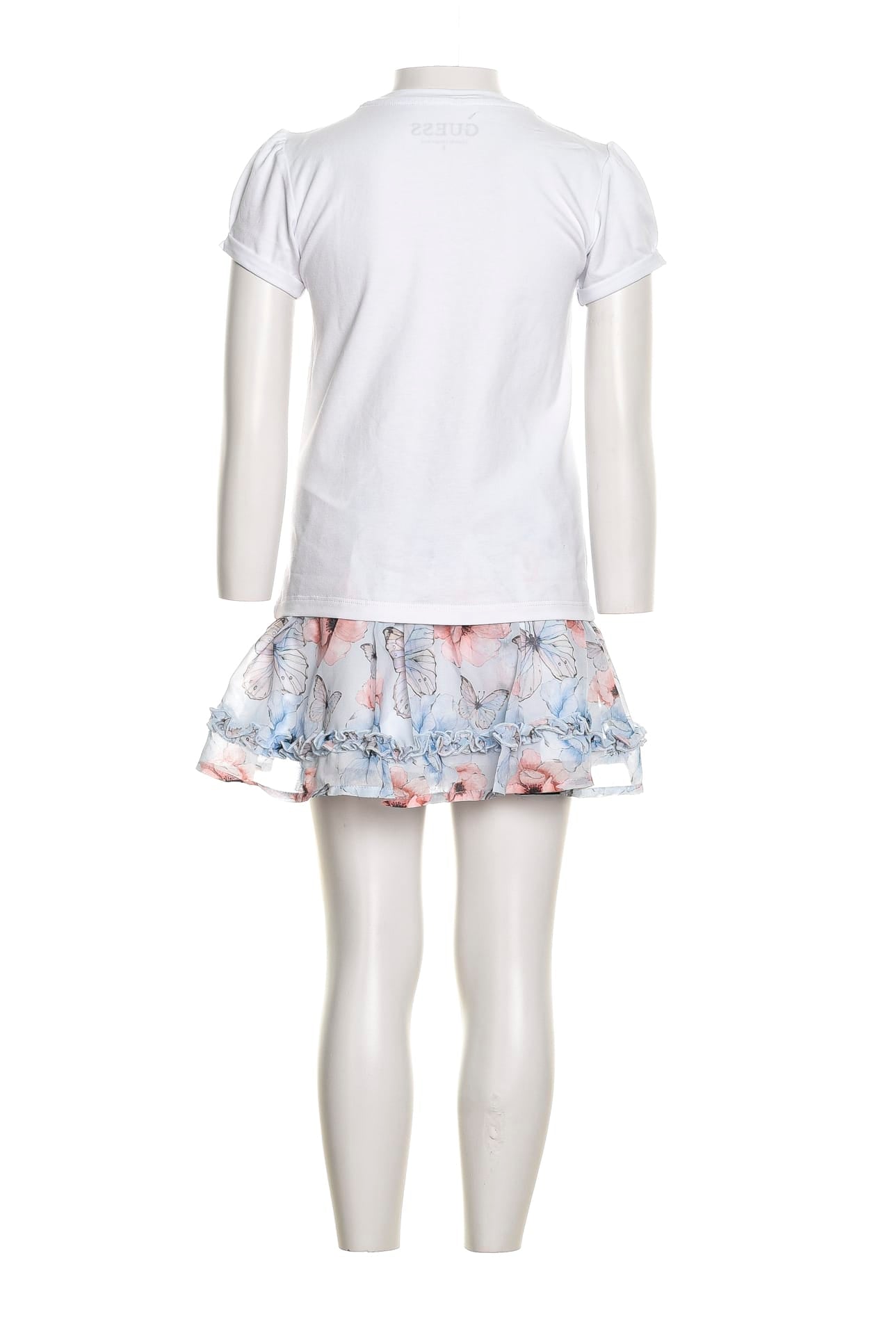 Completo Set Guess Ss Ts Chi Sk Poppy Butterfly Da Bambina Bianco ...